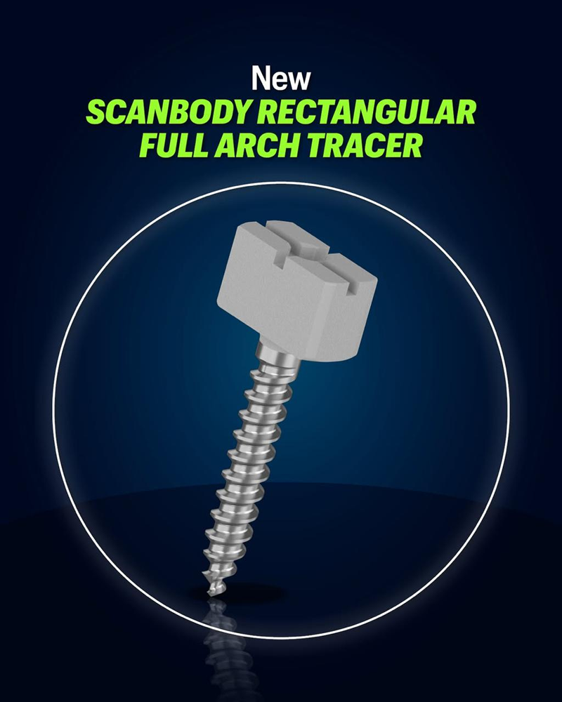 ScanBody Rectangular Full Arch Tracer - Marlen Dental